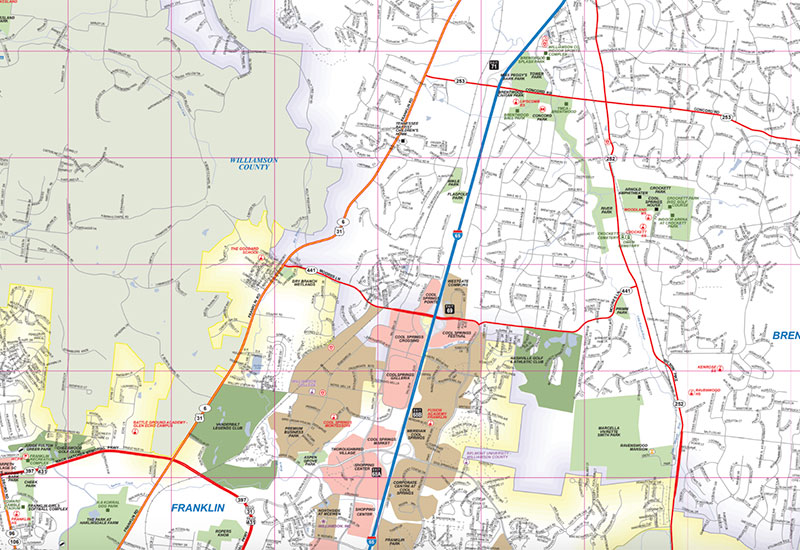 Williamson TN, Community Map - Town Square Publications